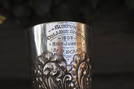 Antique High Jump Trophy Buxton Silver Plated 1909 - Etsy
