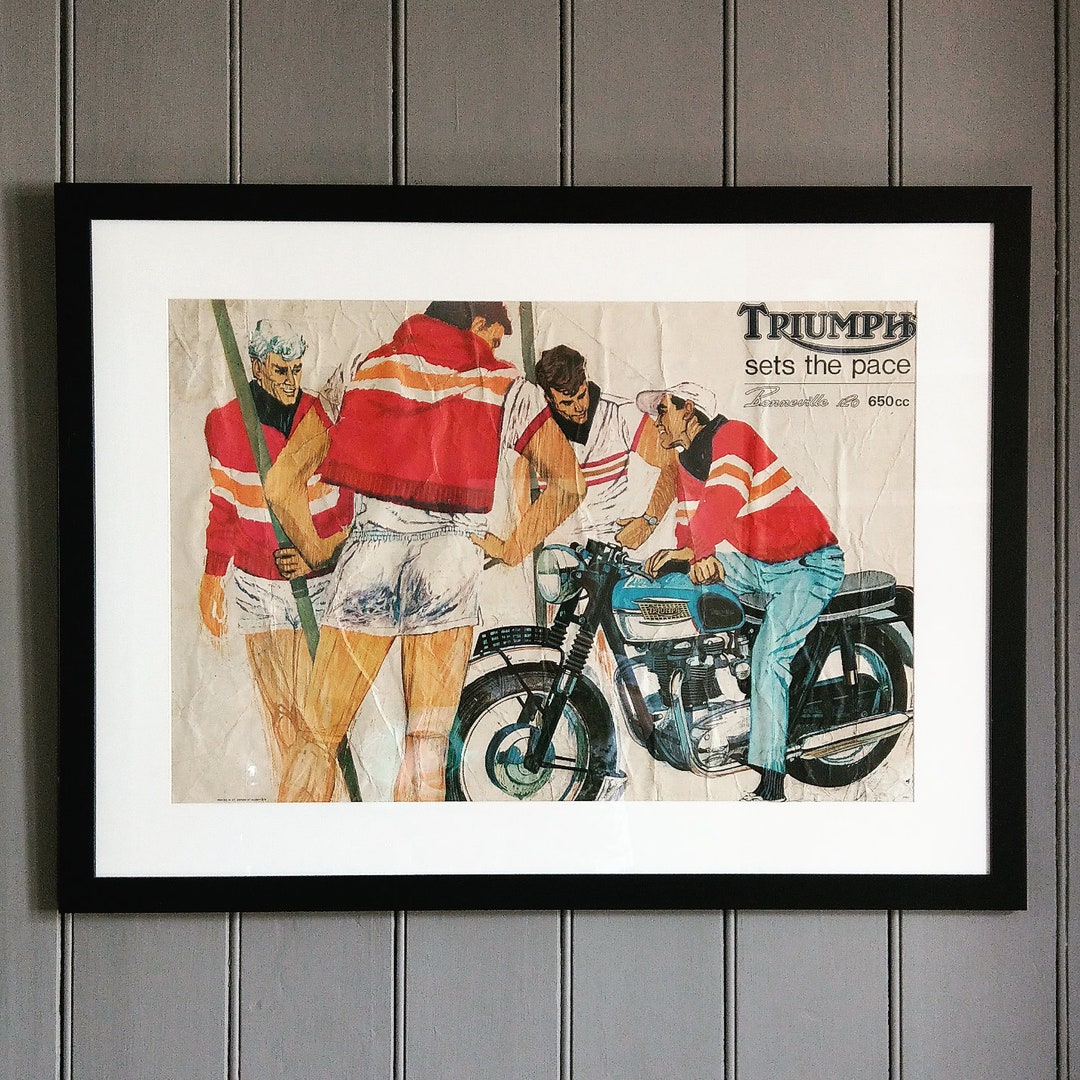 Original Triumph Bonneville Poster - Etsy