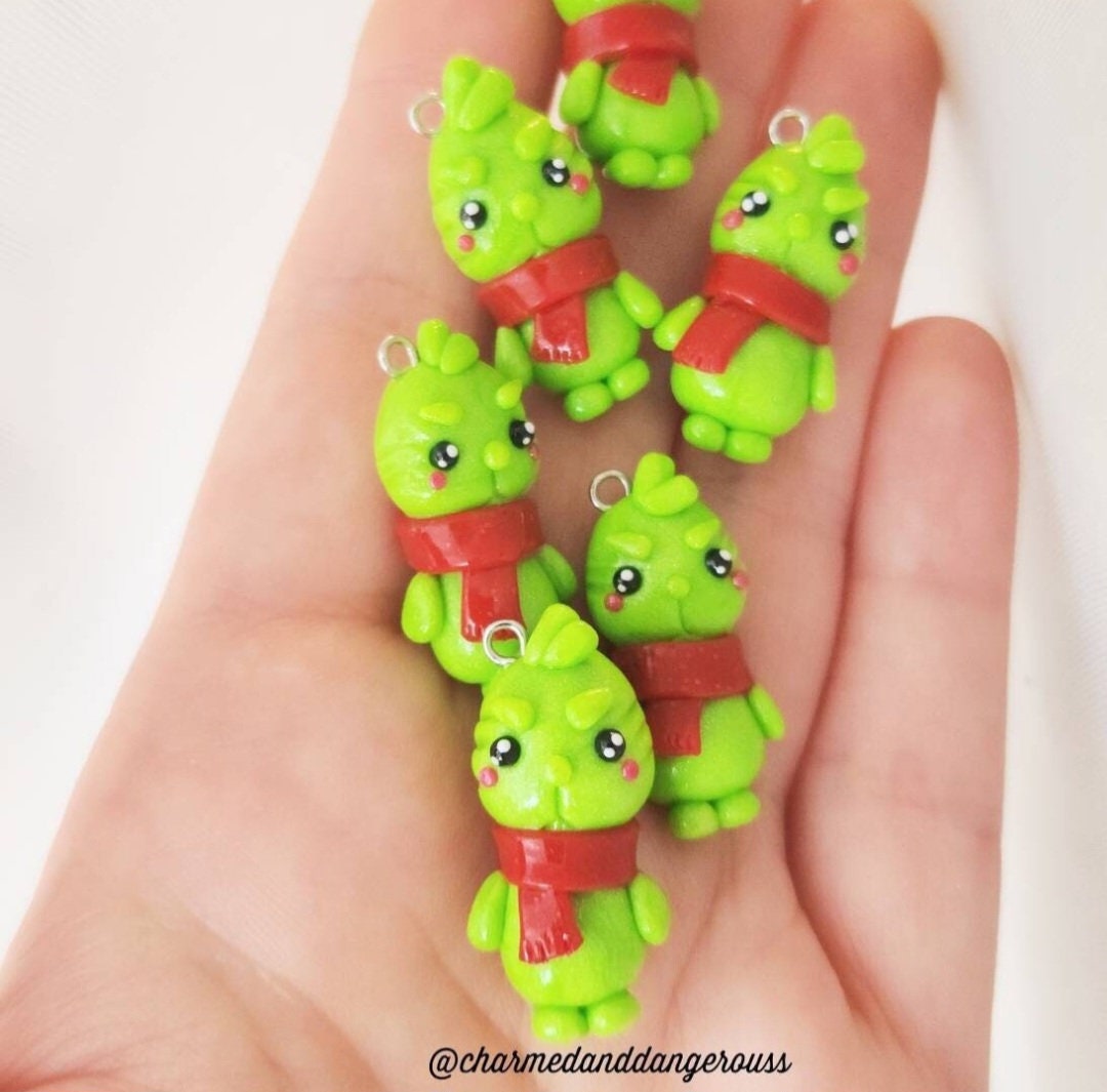 Grumpy Grinch Charm - Etsy