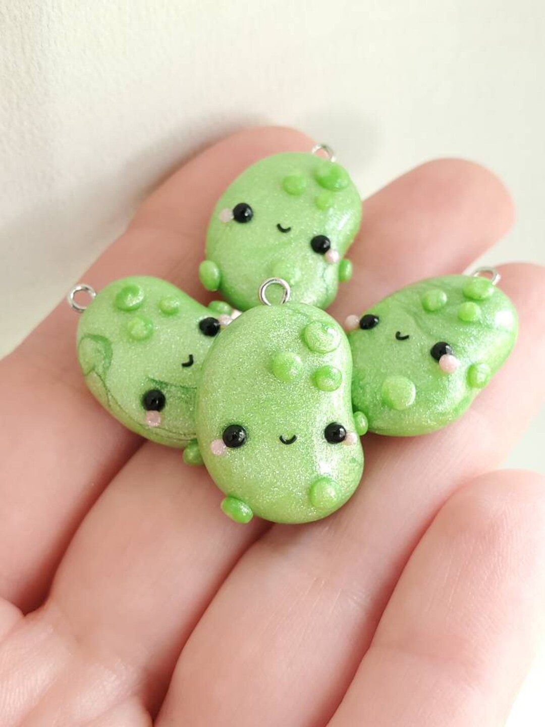 Kawaii Pickle Charm, Polymer Clay Charm, Food Charm, Stitch Marker ...