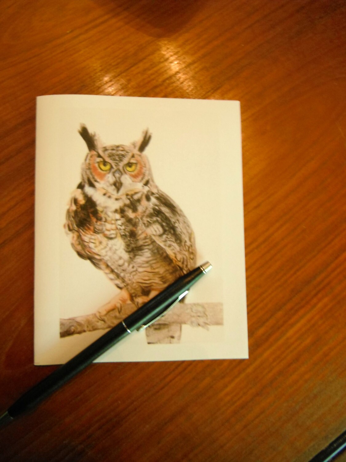 Great Horned Owl Note Cards - Etsy