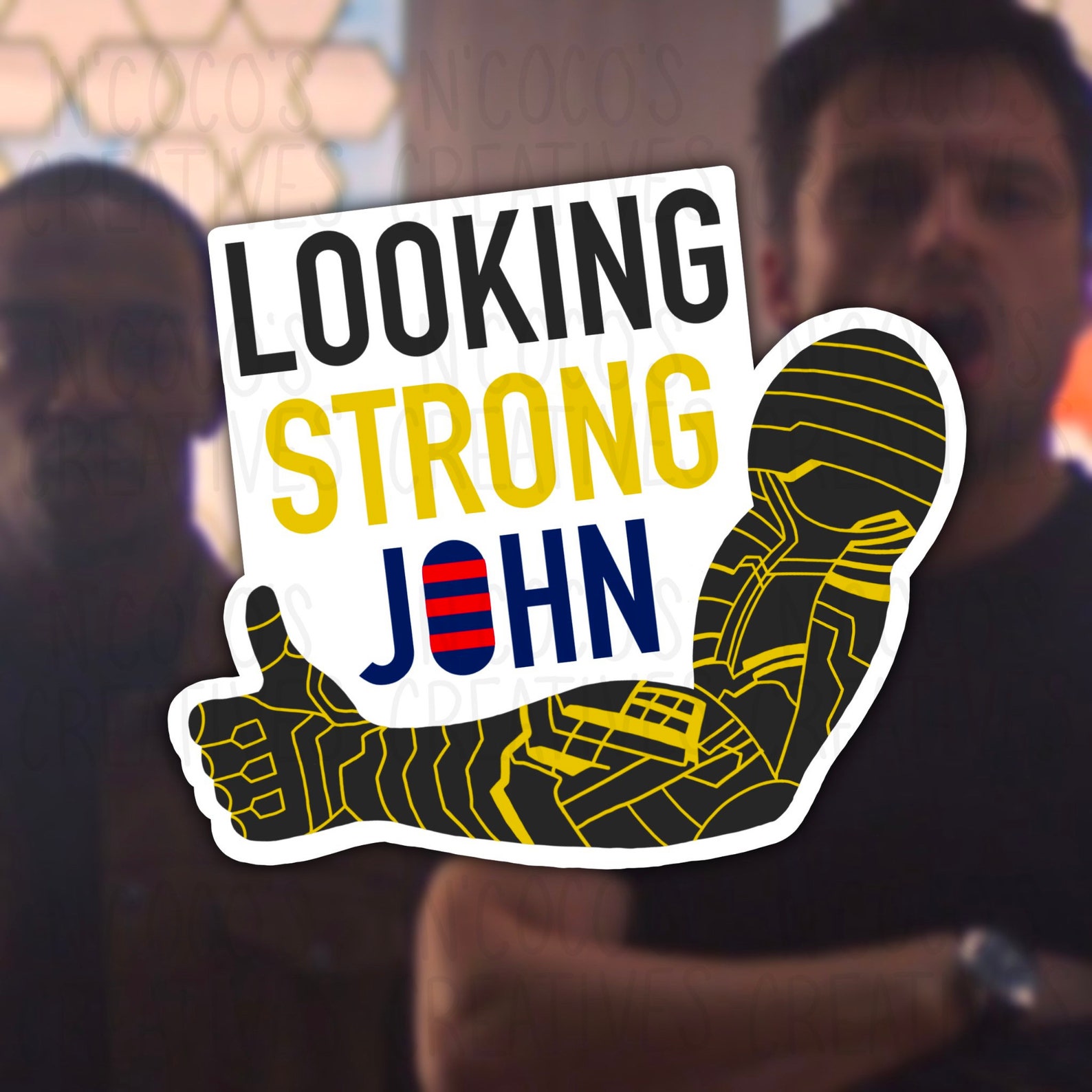 Looking Strong John Falcon And The Winter Soldier Bucky | Etsy