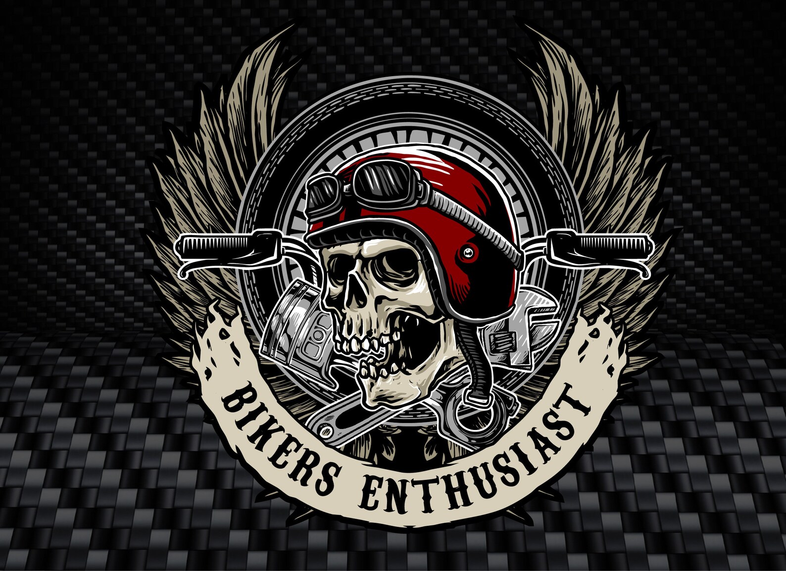 Motorcycle Skull Sticker, Unique Skull Sticker - Etsy