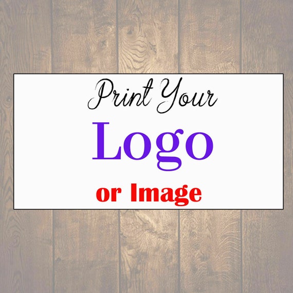 50 Custom and Personalised Rectangular Label Stickers Any - Etsy