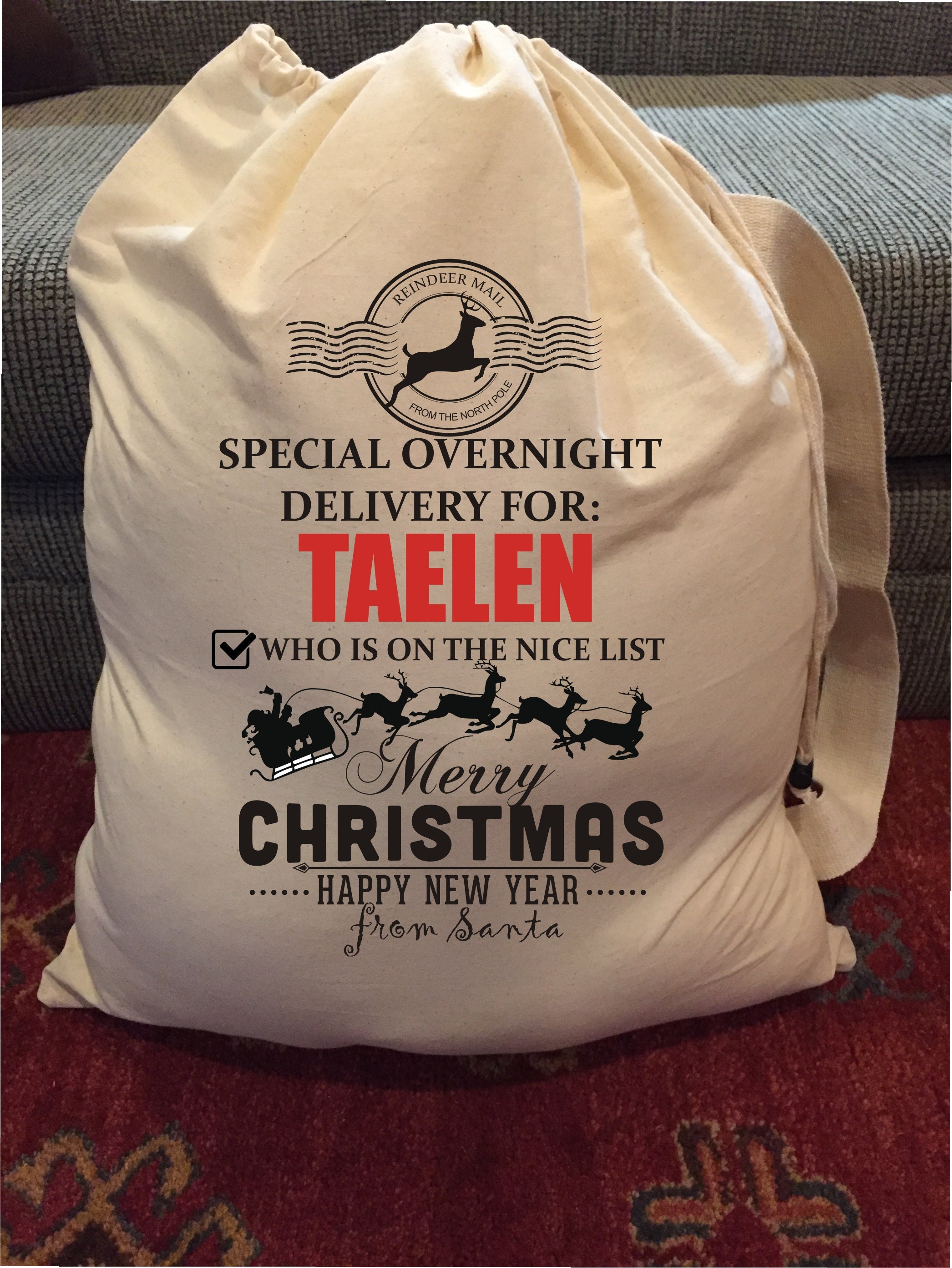 Santa Sack, Custom Santa Sacks, Christmas Sacks, Holiday Sacks ...