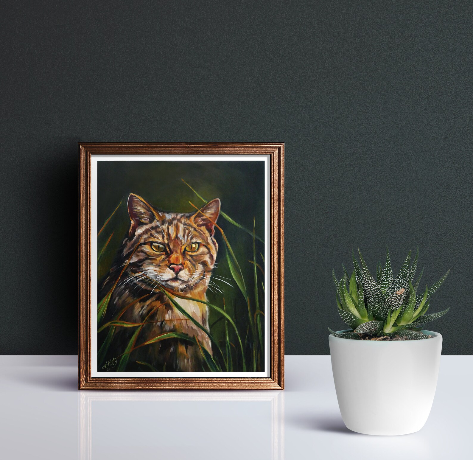 Scottish Wildcat Print Scotland's Endangered Animals | Etsy