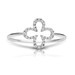Princess Cut Diamond Lotus Engagement Ring 14k White Gold IGI Certified ...