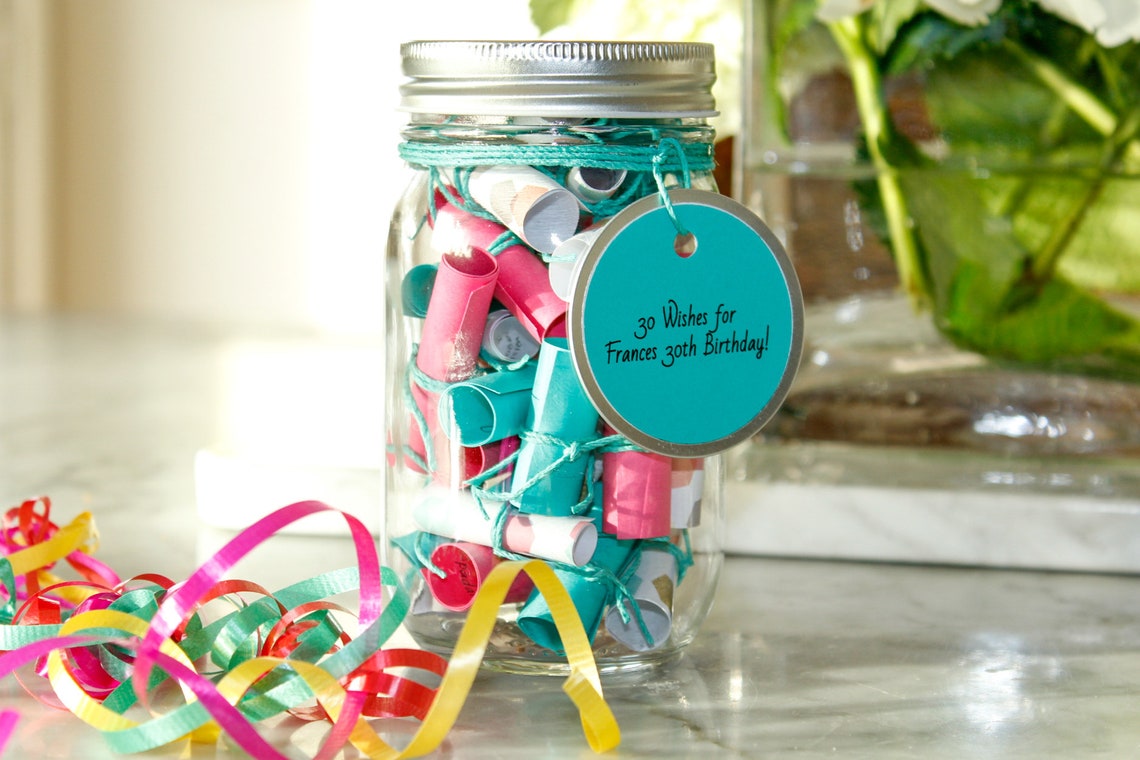 Message Filled Mason Jar Personalized - Etsy