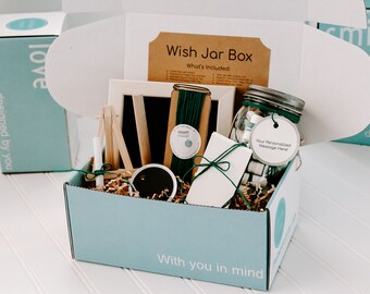 DIY Wish Jar Kit Box Customized Wish Jar Kits for Every | Etsy