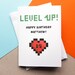 Personalised Level Up Birthday Card Level Up Gaming Card | Etsy