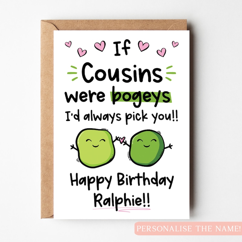 Funny Cousin Card - Etsy
