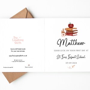 Good Luck at Primary School Card, Personalised Good Luck New School ...