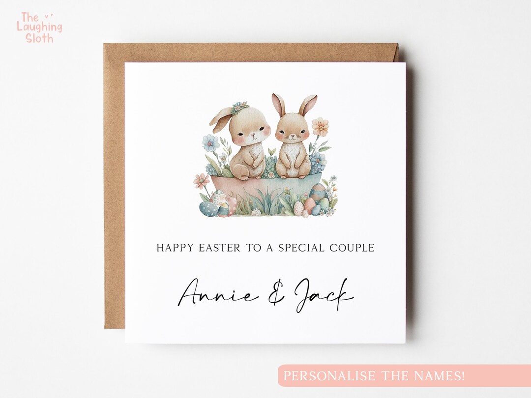 Personalised Special Couple Easter Card, Personalised Easter Card ...