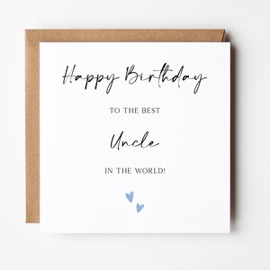 Happy Birthday to the Best Uncle in the World Card, Worlds Best Uncle ...