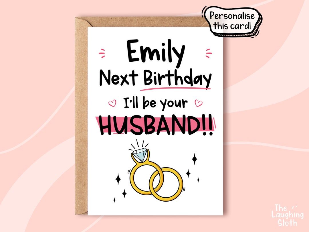 Personalised Fiance Birthday Card, Female Fiance Birthday Card ...