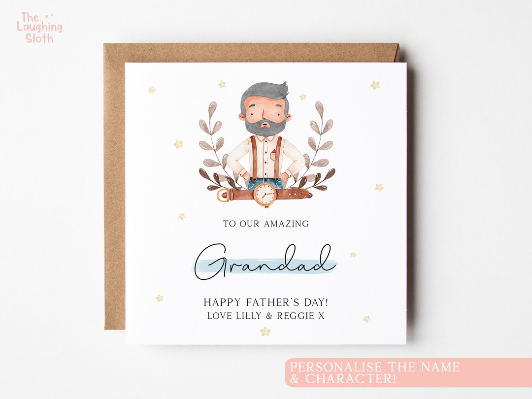 Personalised Grandad Father's Day Card - Amazing Grandad Card - Father ...