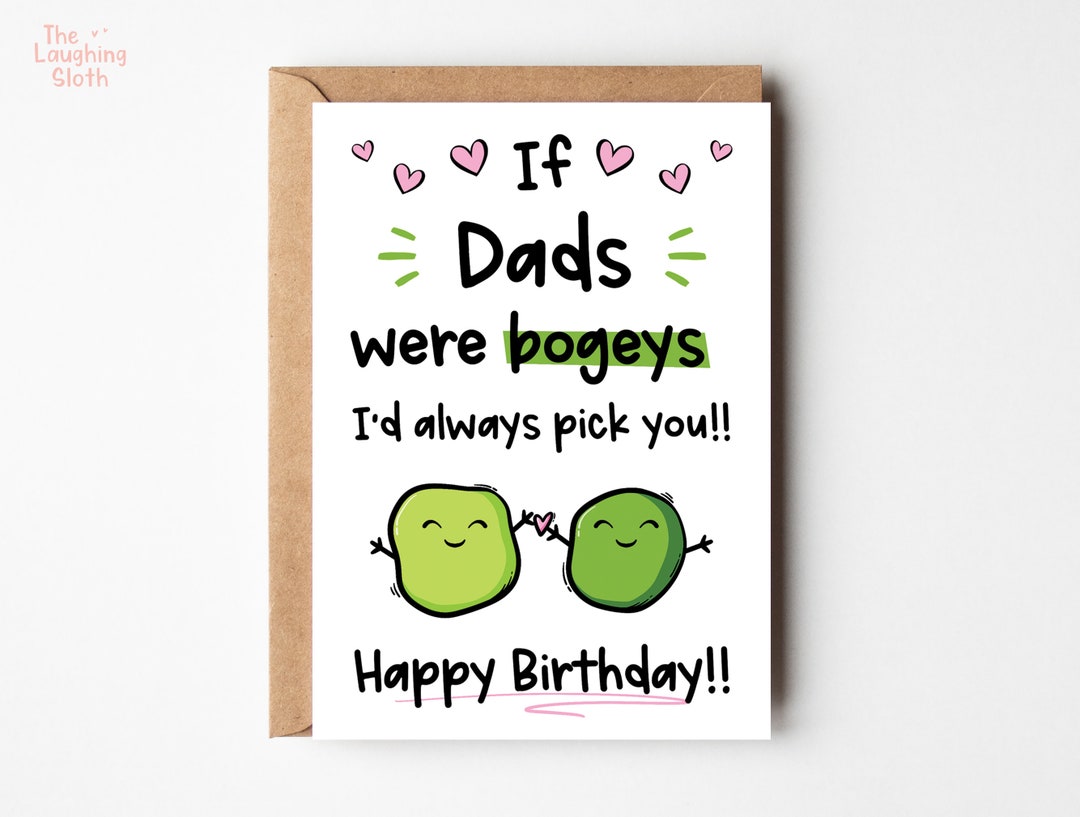 Funny Dad Birthday Card, Funny Birthday Card for Dad, Silly Daddy ...