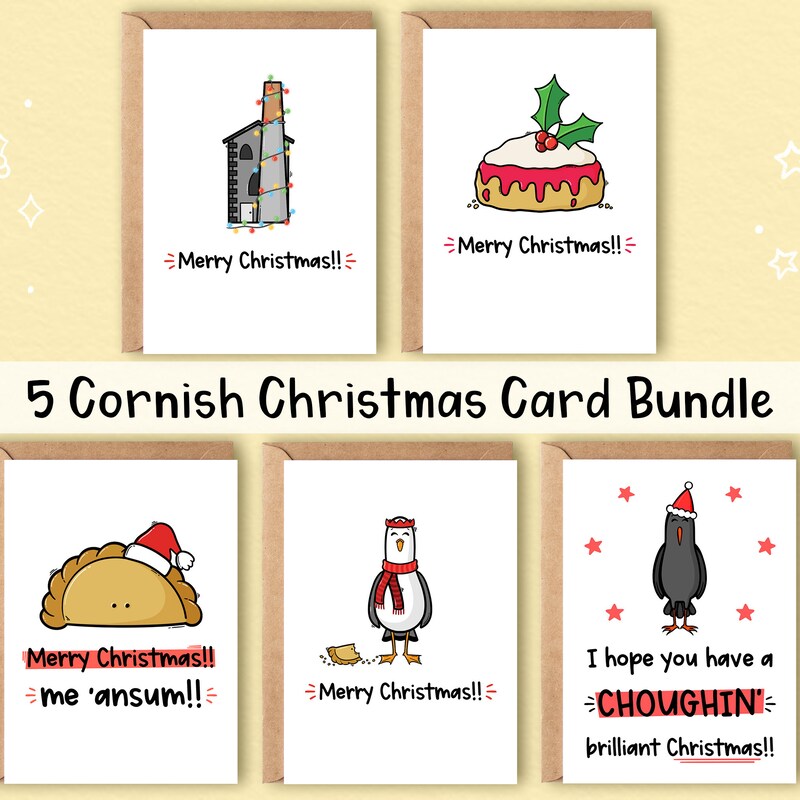 Cornish Christmas Cards - Etsy UK