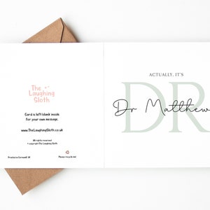 Personalised Doctor Graduation Congratulations Card, Funny ...