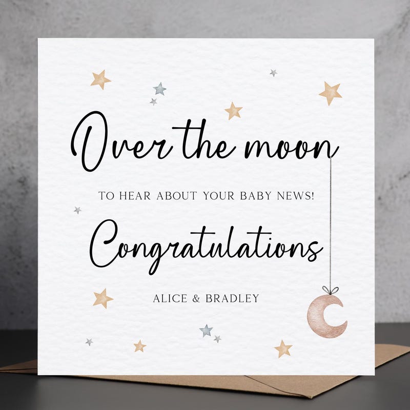 New Parents Moon - Etsy UK