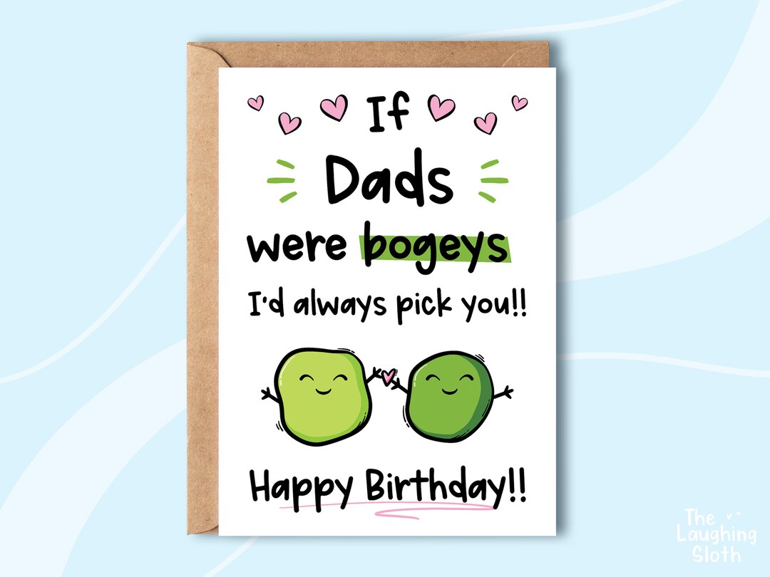 Funny Dad Birthday Card, Funny Birthday Card for Dad, Silly Daddy ...