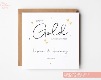 Personalised Cotton Anniversary Card, 2nd Wedding Anniversary Card ...