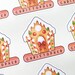 Personalised Gingerbread House Stickers Childrens Xmas Gift Love From ...