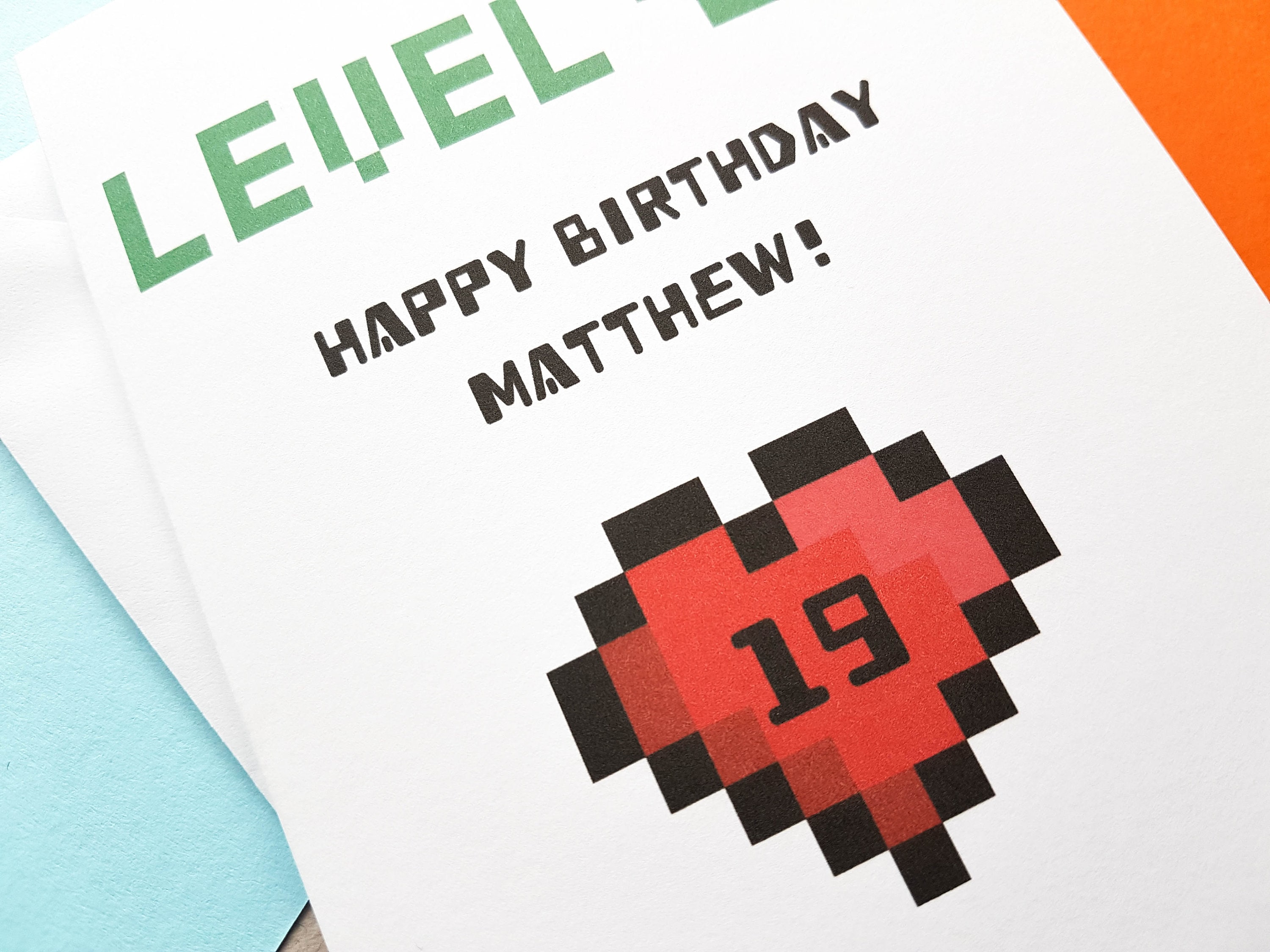 Personalised Level Up Birthday Card Level Up Gaming Card | Etsy