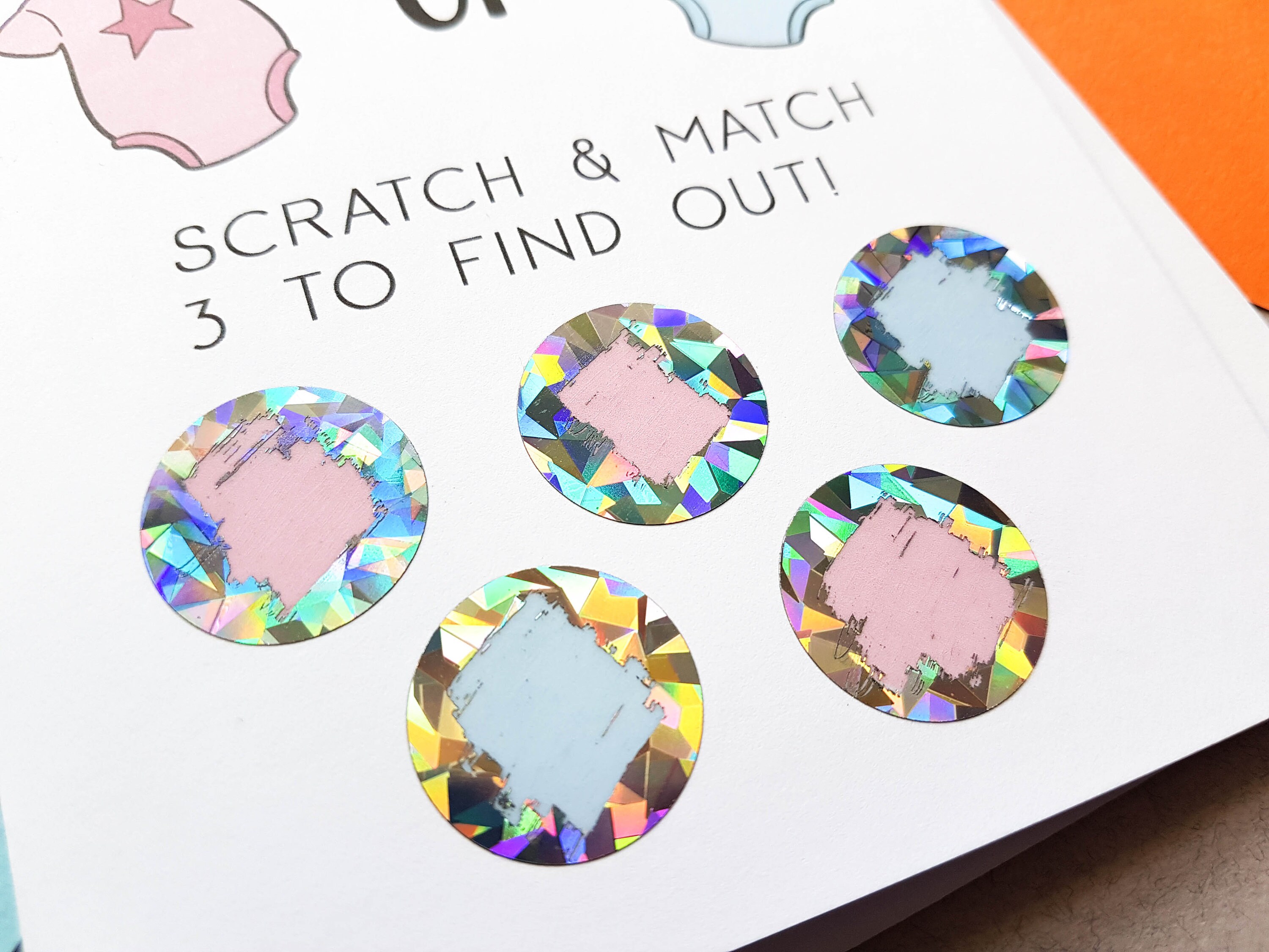 Personalised Scratch off Gender Reveal Cards It's A Boy - Etsy