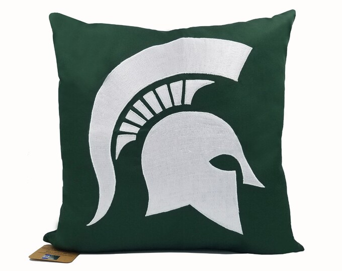 Michigan State University,msu Pillow Cover,spartans,officially Licensed ...