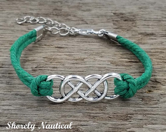 Adjustable Celtic Knot Rope Braceletceltic - Etsy