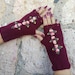 Knit Fingerless Gloves, Fingerless Mittens, Winter Accessories, Knit ...