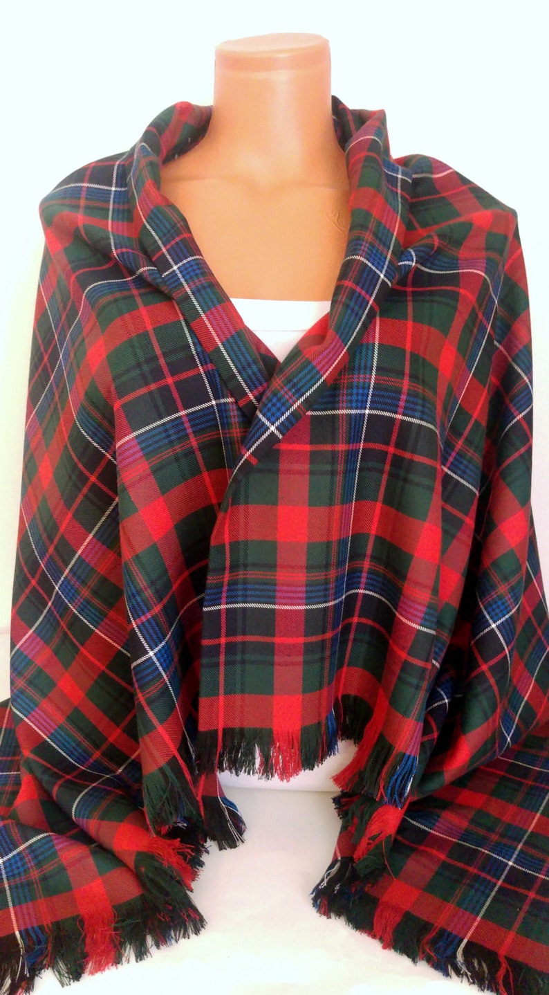 Red and Green Blanket Scarf Plaid Scarf Holiday Fashion Scarf Gift for ...