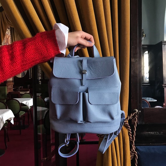 Small LEATHER BACKPACK / Baby Citi Backpack / Handcrafted | Etsy