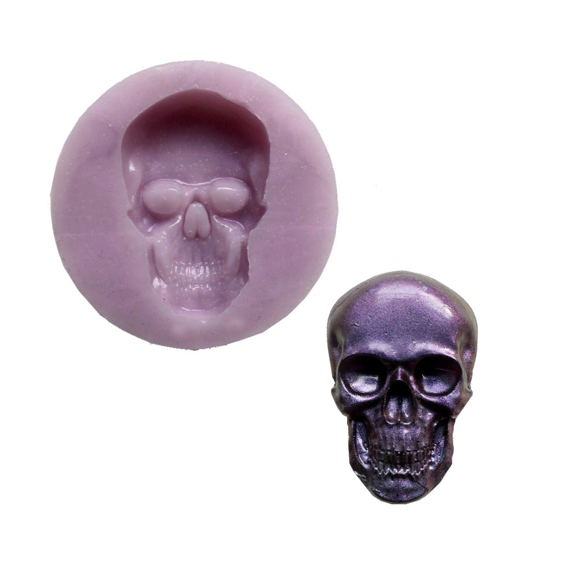 Skull Silicone Mold Human Skull Epoxy Resin Mold Goth | Etsy