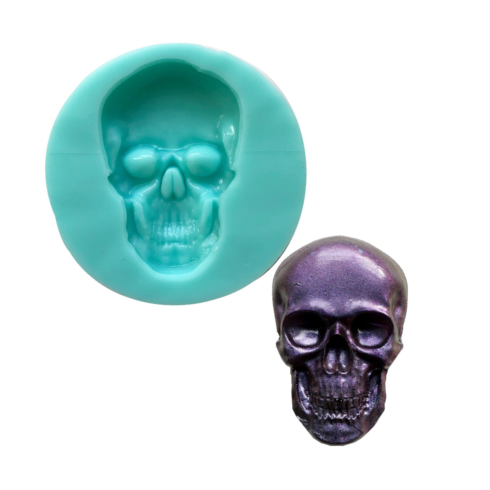 Skull Silicone Mold Human Skull Epoxy Resin Mold Goth - Etsy