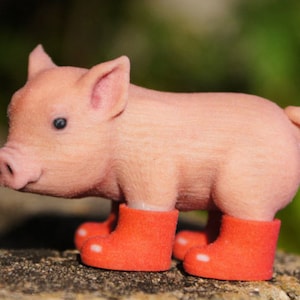 Piglet in Red Boots - Etsy