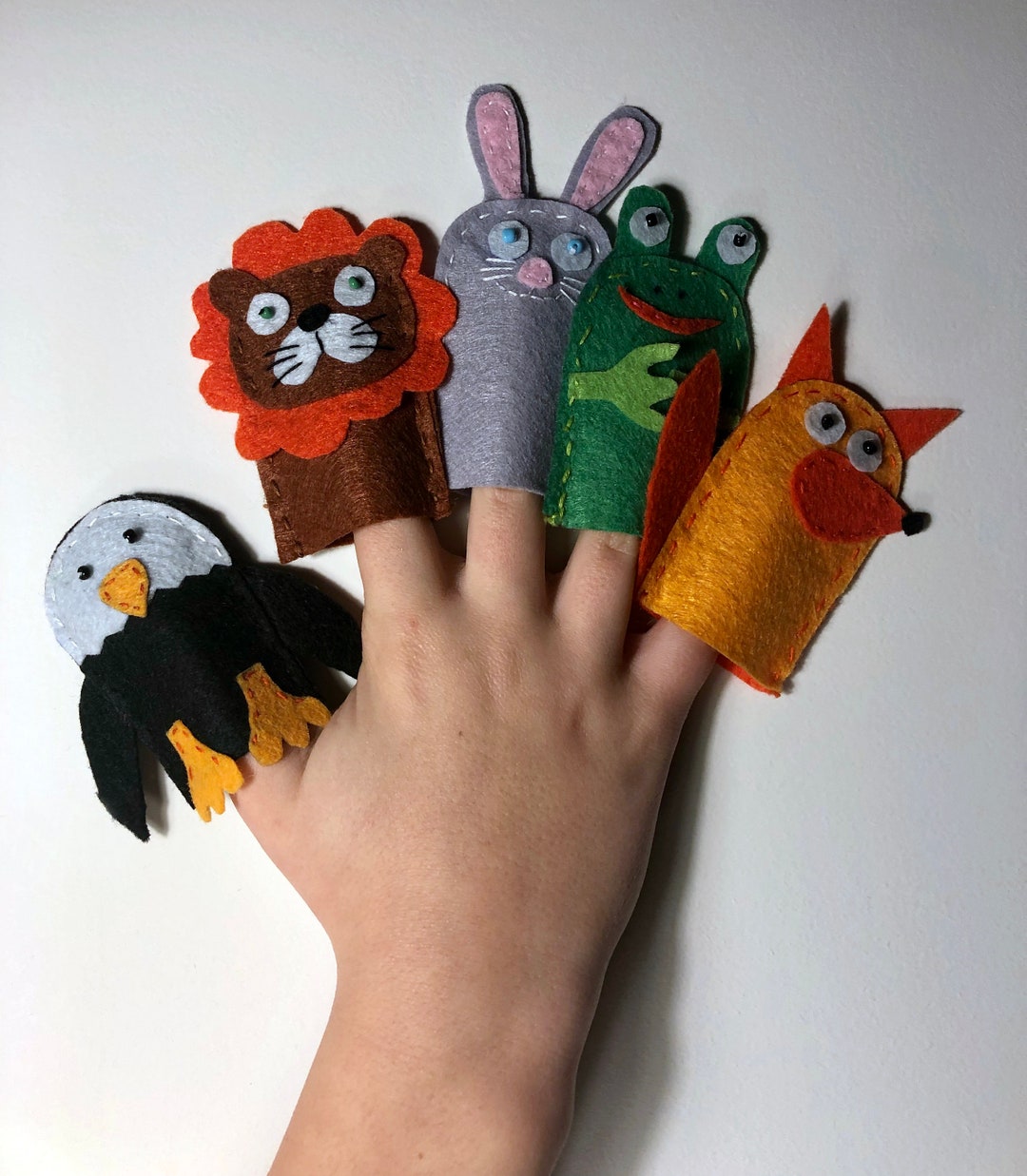 Finger Puppet Toys Felt Finger Puppets Toddler Toys Montessori Toys ...