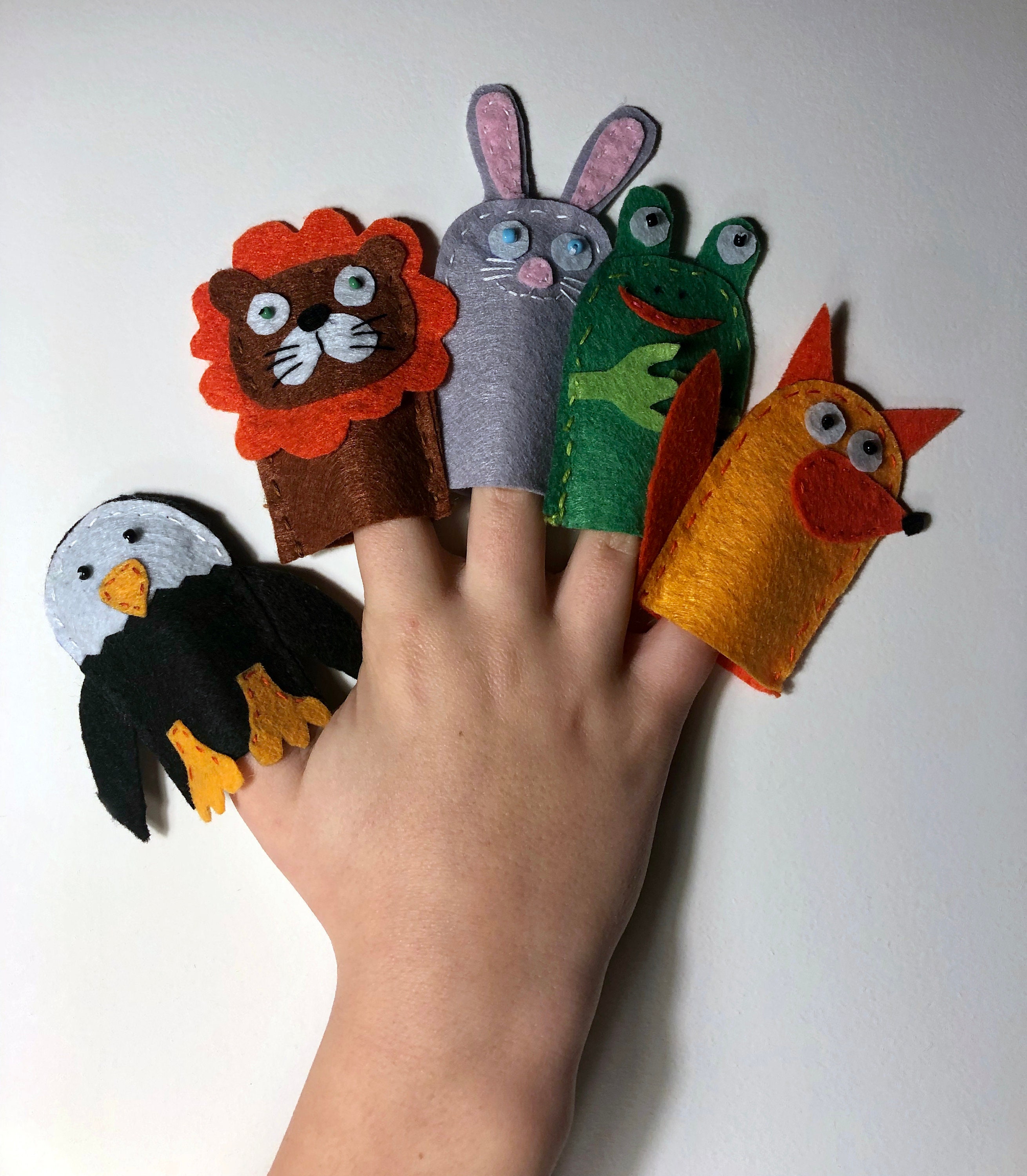 Finger Puppet Toys Felt Finger Puppets Toddler Toys Montessori Toys ...