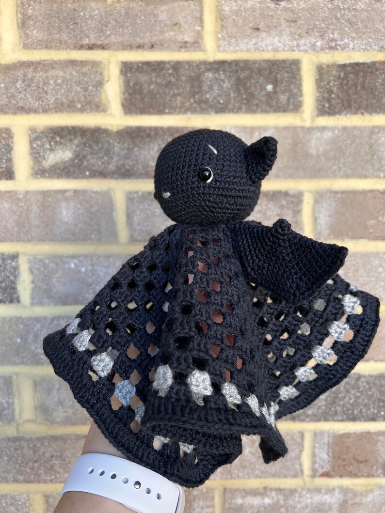 Crochet PATTERN Baby Bat Security Blanket Comforter Gift Baby Shower ...