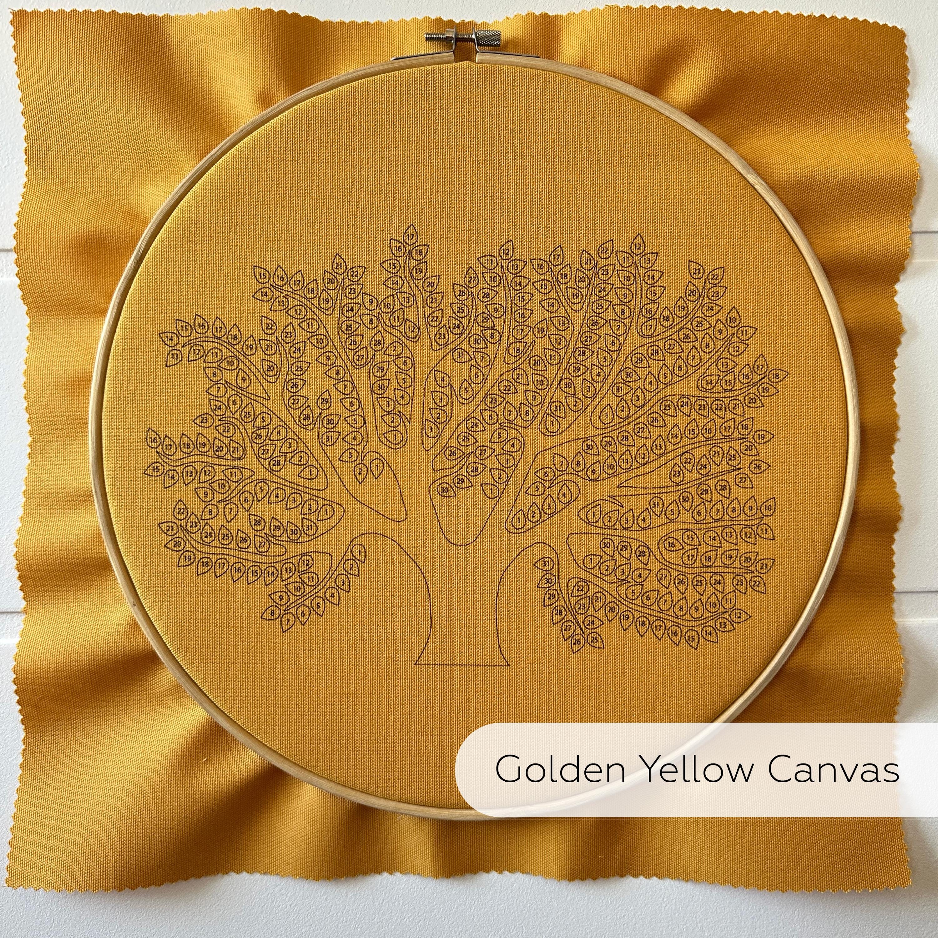 Temperature Tree Embroidery Pattern – Pre-printed Fabric Panel Hand ...