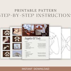 Moth Stuffie Sewing Pattern PDF Digital Download - Crinkle and Rattle ...