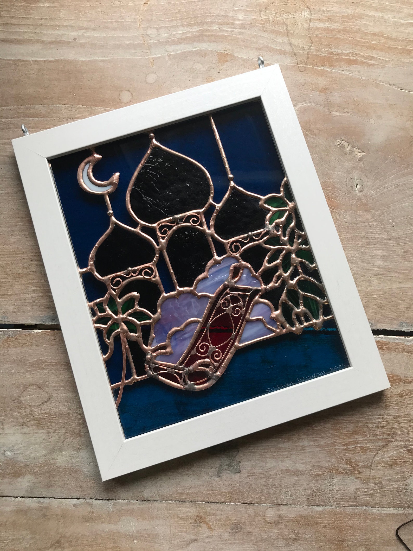 Arabian Nights Magic Carpet Stained Glass Sun Catcher Clouds - Etsy