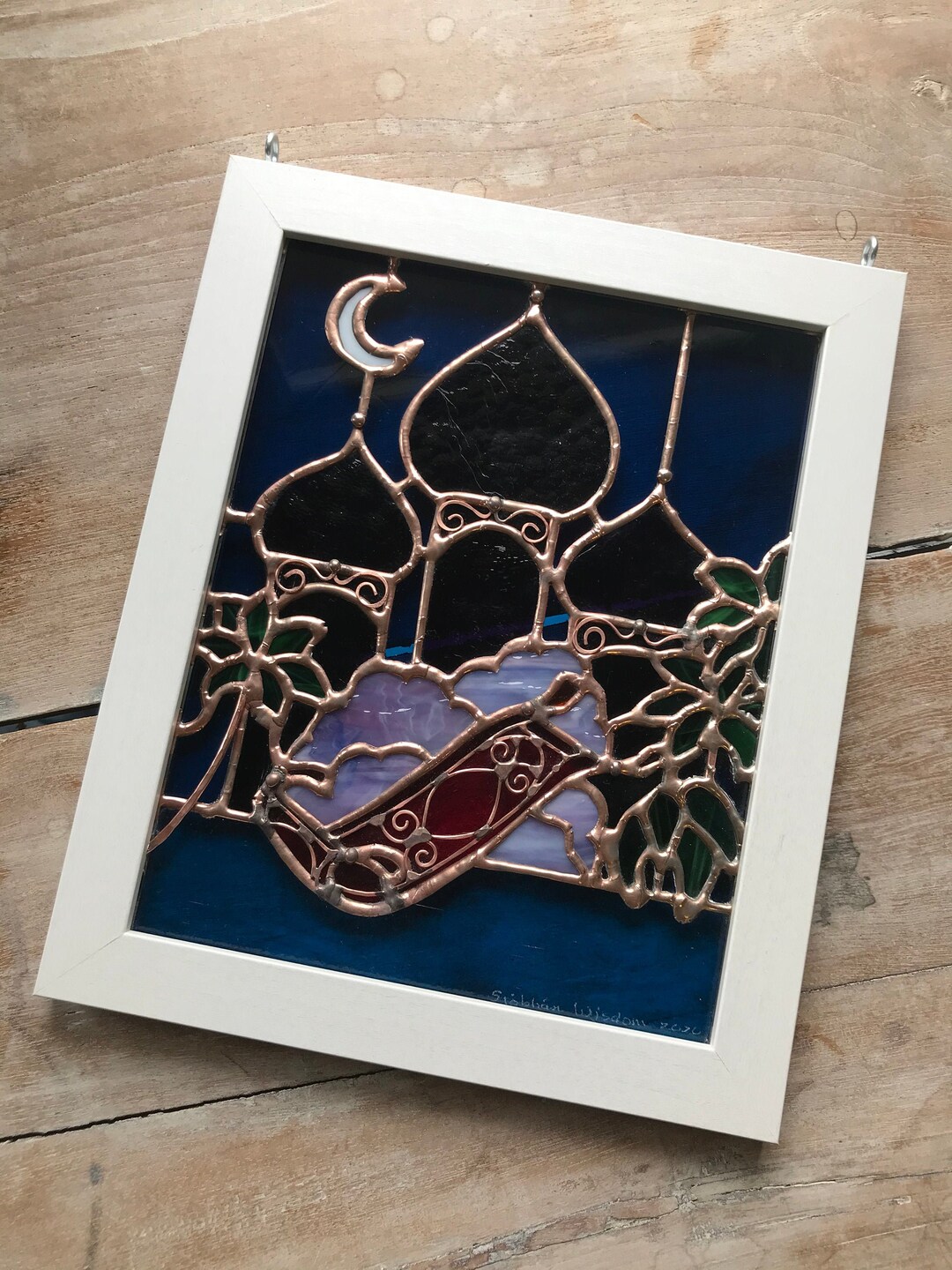 Arabian Nights Stained Glass Sun Catcher: Magic Carpet Nursery Decor - Etsy