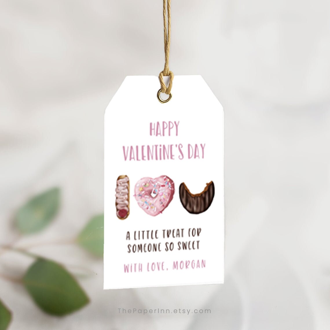 Editable Valentine Favor Tag Template Printable Sweet Treat - Etsy