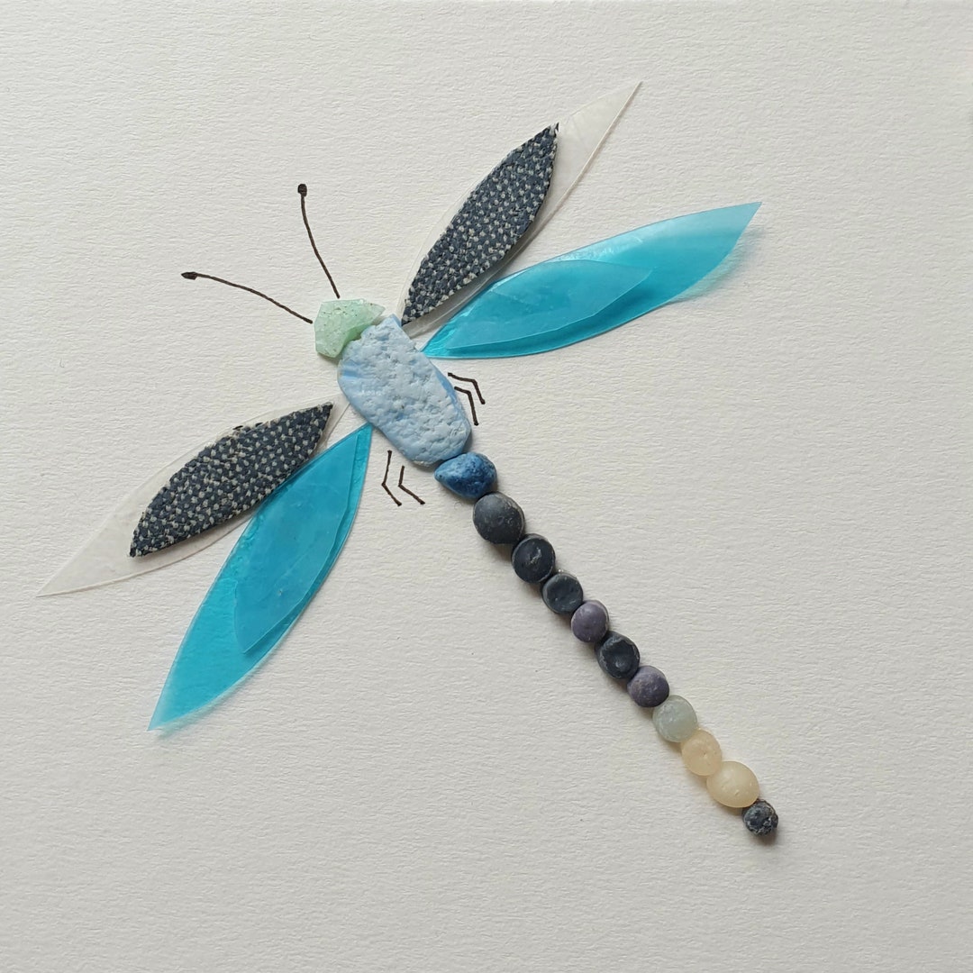 Dragonfly Plastic Beach-clean Recycle Art Gift Cornwall Butterfly ...