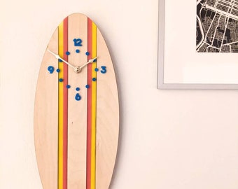 Surfboard Clock - Etsy