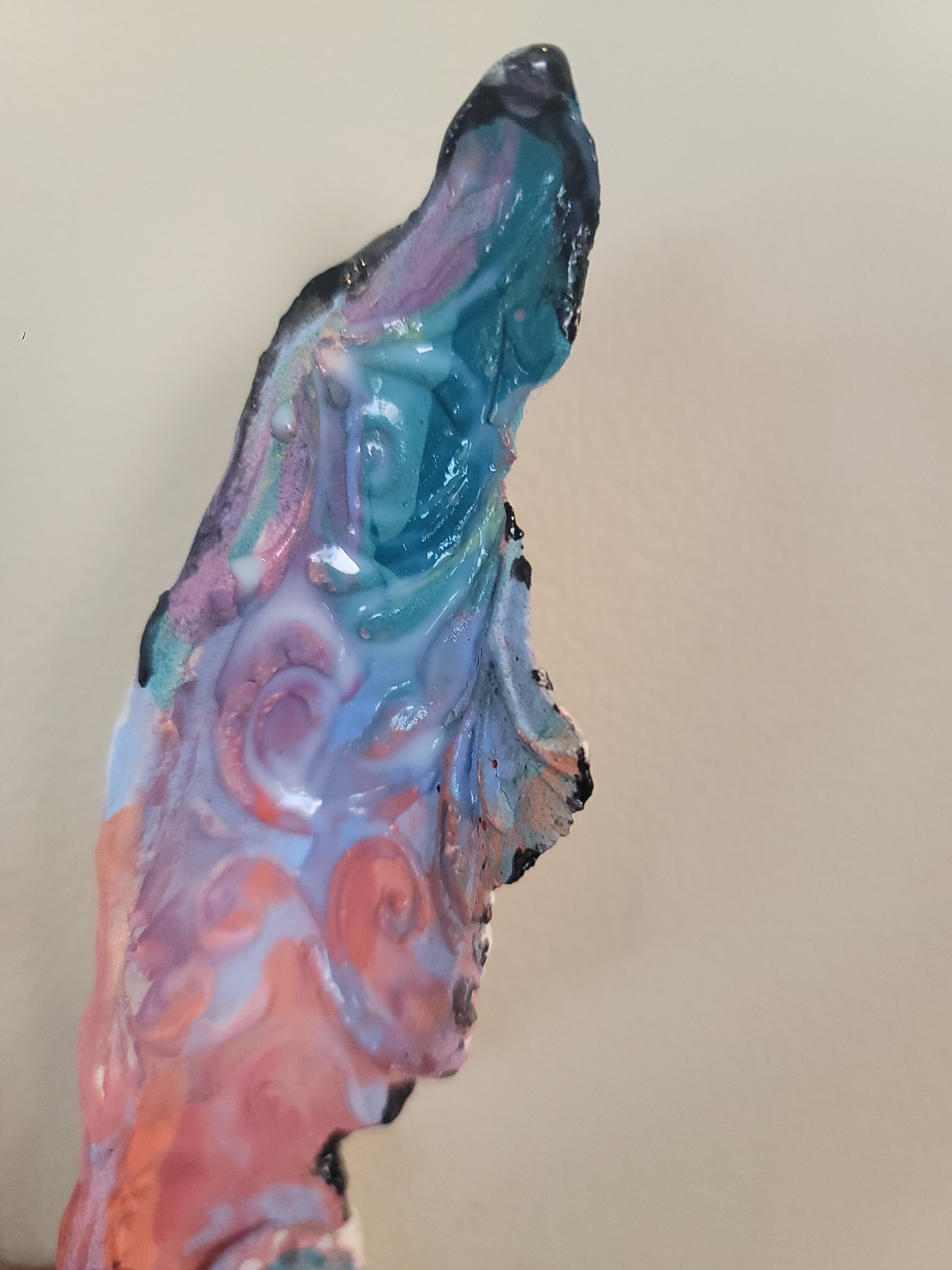 Pretty Pinky Red Handmade Ceramic Wall Rabbit Jackrabbit Hare One of a ...