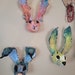 Pretty Pinky Red Handmade Ceramic Wall Rabbit Jackrabbit Hare One of a ...