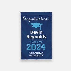 Class of 2024 Villanova Grad Garden Flag - Etsy
